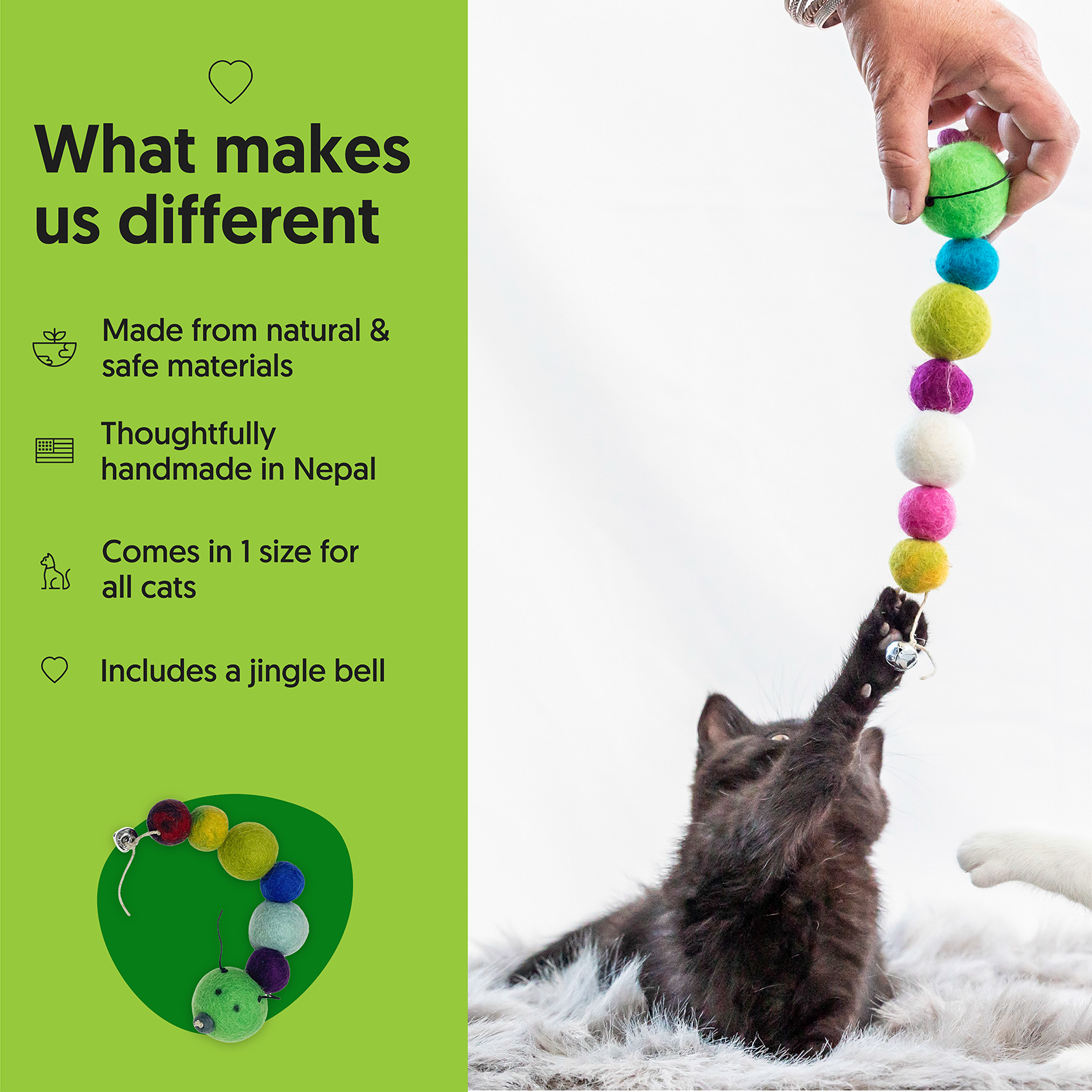 Eco-Quacker Duck Dog Toy | Handmade in the USA | Natural Hemp & Wool ...